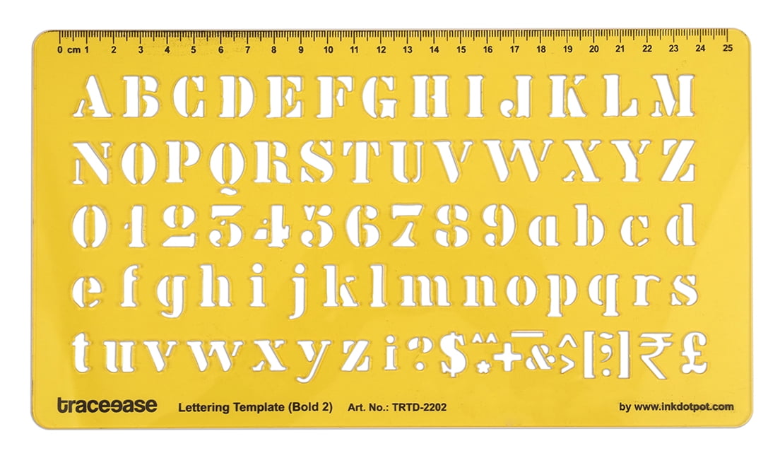 Traceease Alphabet Lettering Template Drafting Tools English Letter ...