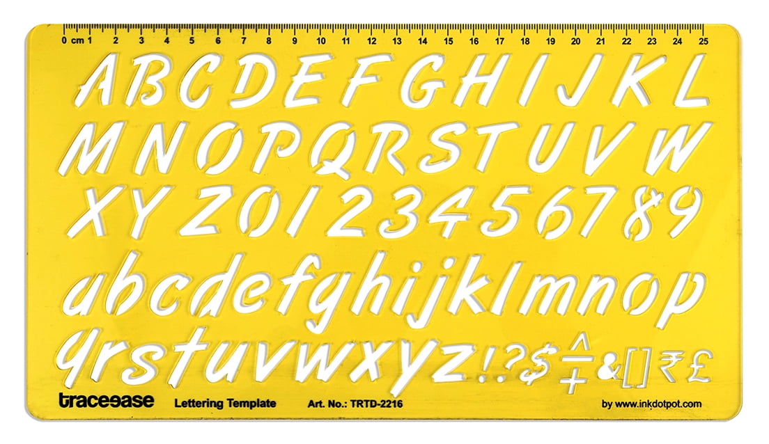 Traceease Alphabet Lettering Template Drafting Tools,Lower Case-Upper ...