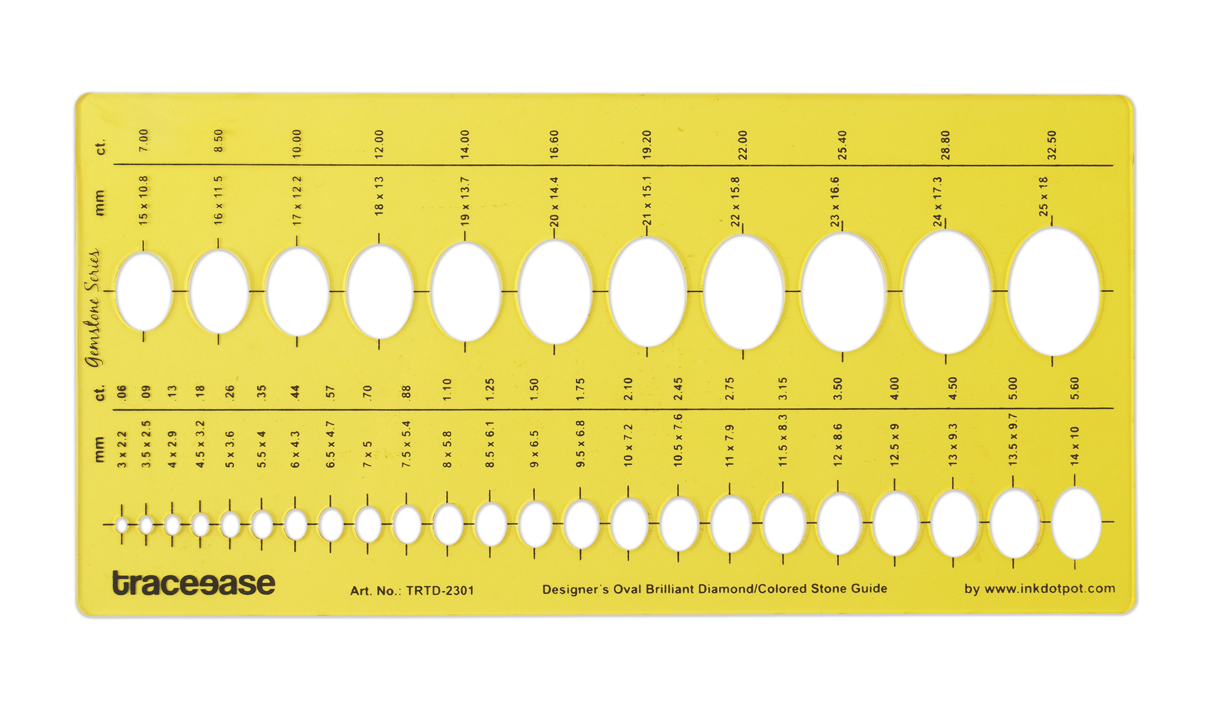 Traceease Designer Oval Brilliant Diamond Gemstone Guide Jewelry ...