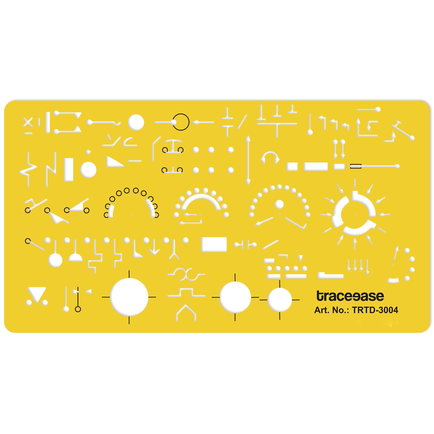 Traceease Electrical Schematic Drafting Stencil with Circuit Symbols ...