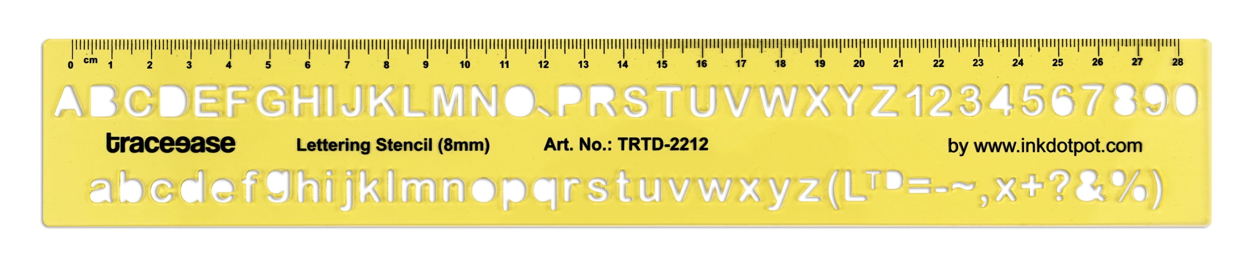 Traceease English Alphabet Numbers Lettering Template Drafting Tools ...