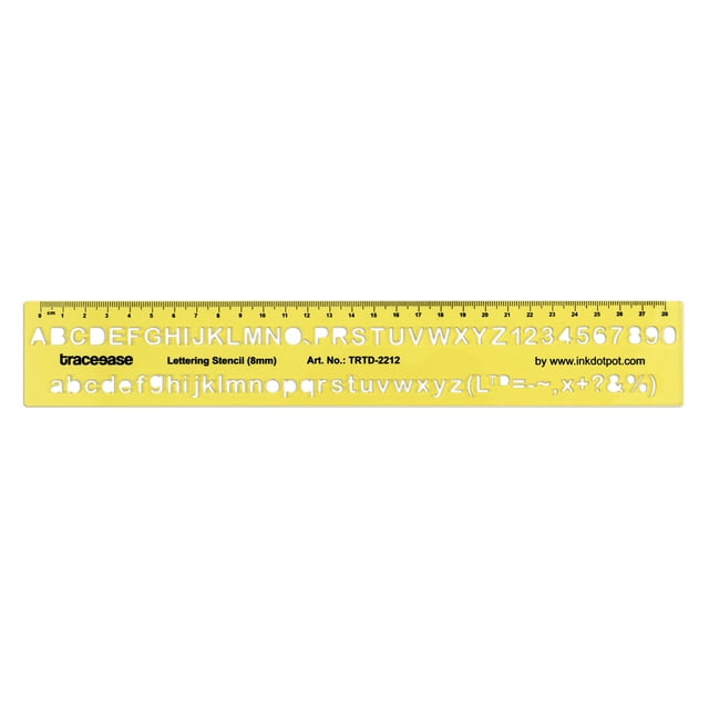 Traceease English Alphabet Numbers Lettering Template Drafting Tools ...