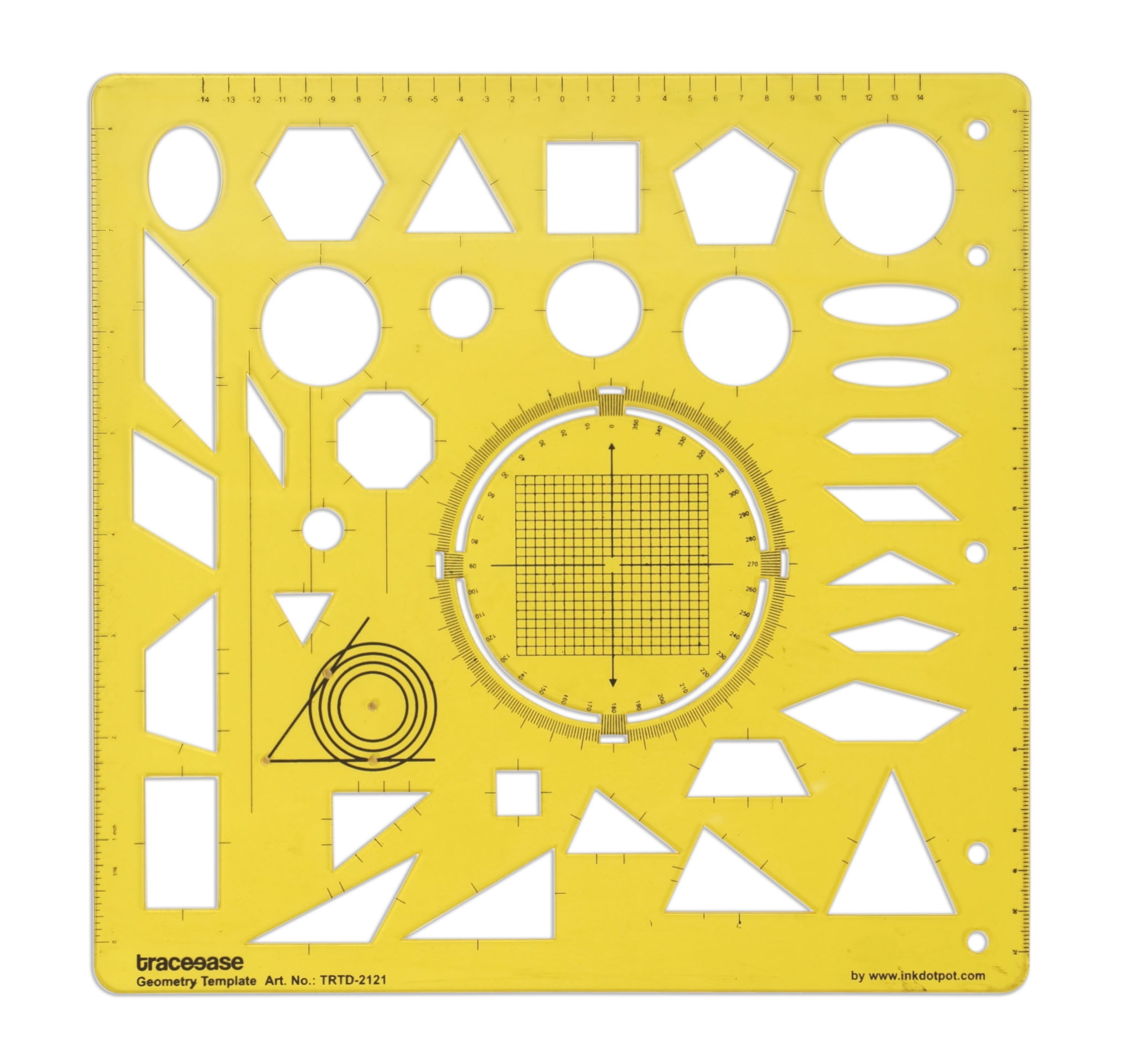 Traceease Geometric Drafting Geometry Template Drawing Stencil ...