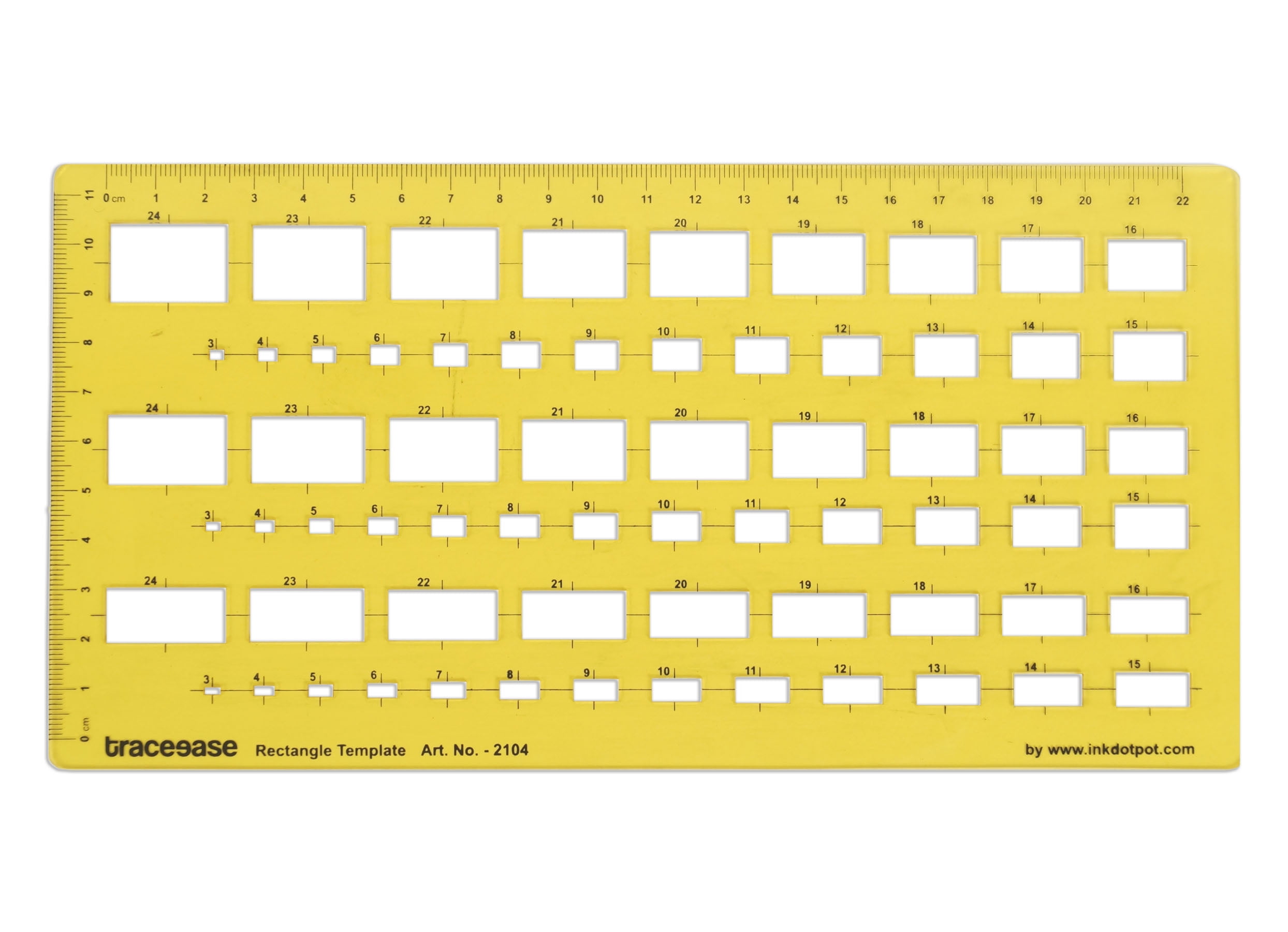 Traceease Geometric Drafting Rectangle Template Drawing Stencil ...