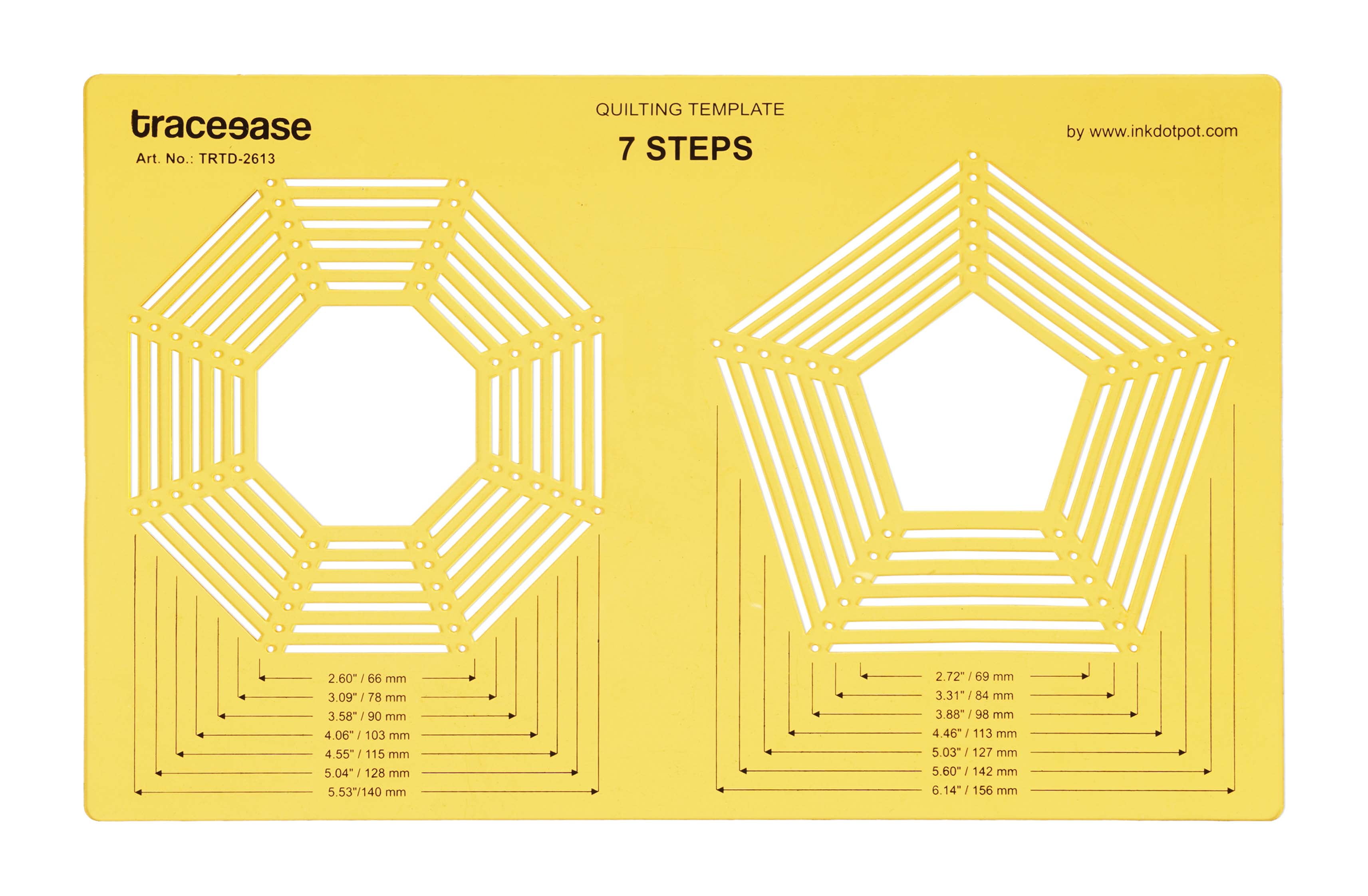 Traceease Quilting Template Stencils DIY Sewing Machine Quilt Ruler ...