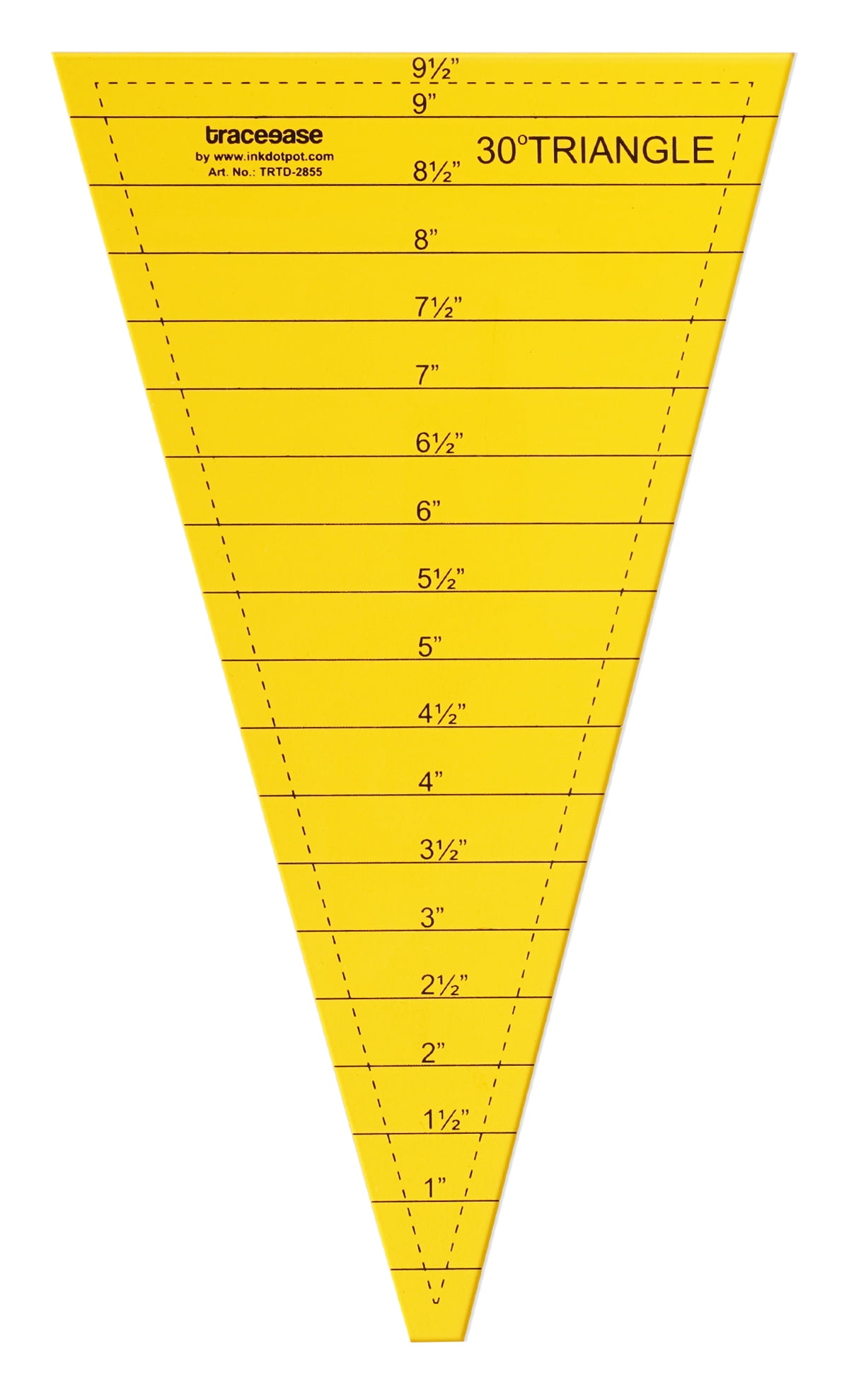 Traceease 30 Degree Triangle Quilting Ruler Template, Clear Acrylic ...