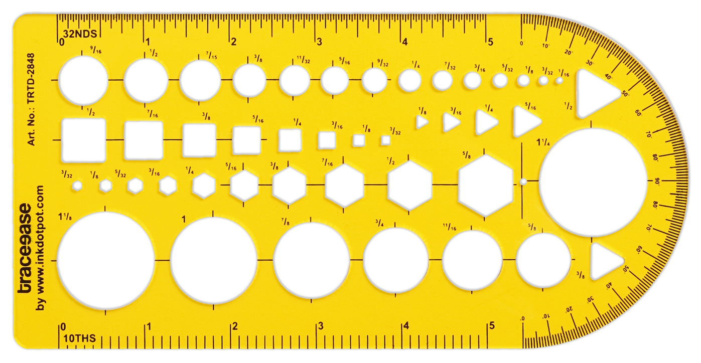 Traceease Trace Simple Trace Stable, 43 Geometric Cutouts Symbols ...