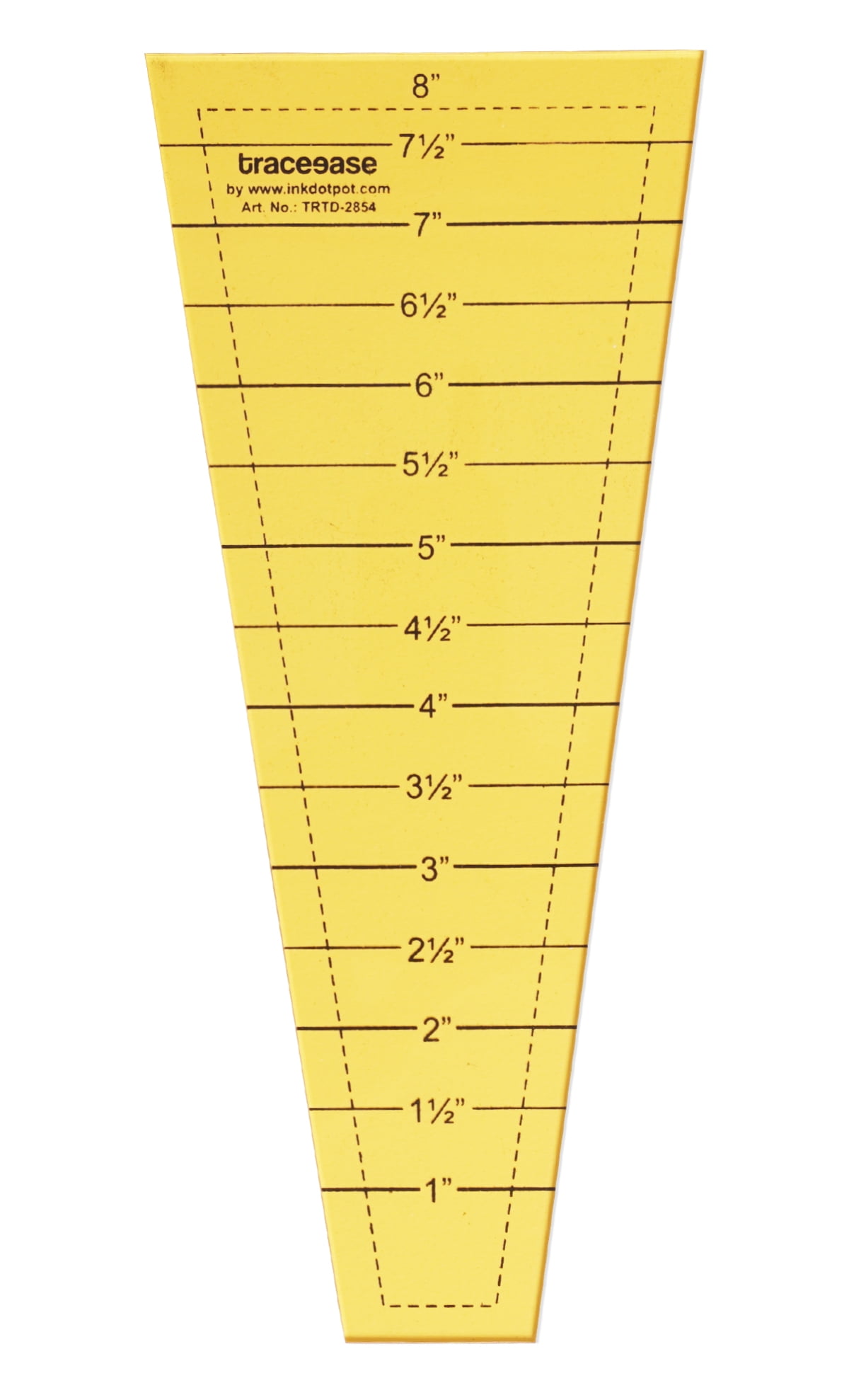 Traceease Easy Dresden Quilting Ruler Template, Clear Plastic Stencil ...