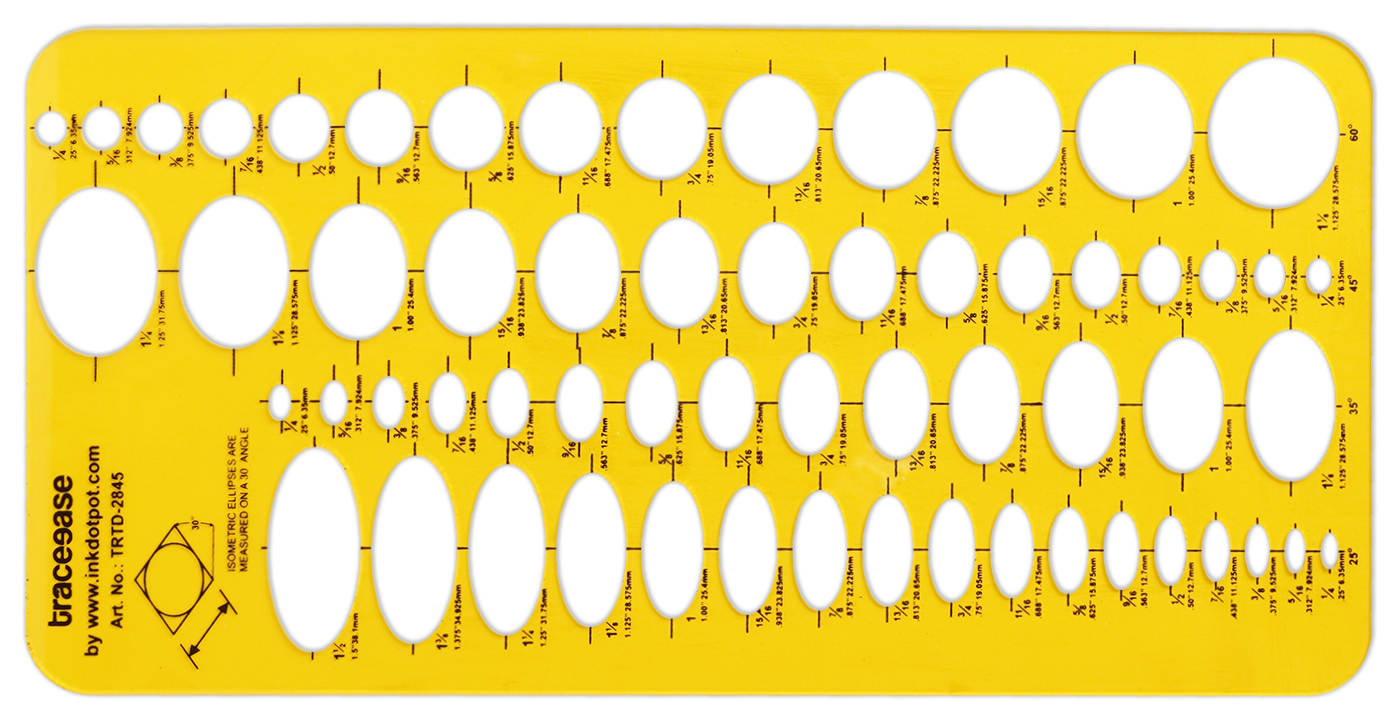 Traceease Trace Simple Trace Stable, Master Ellipse Template ...