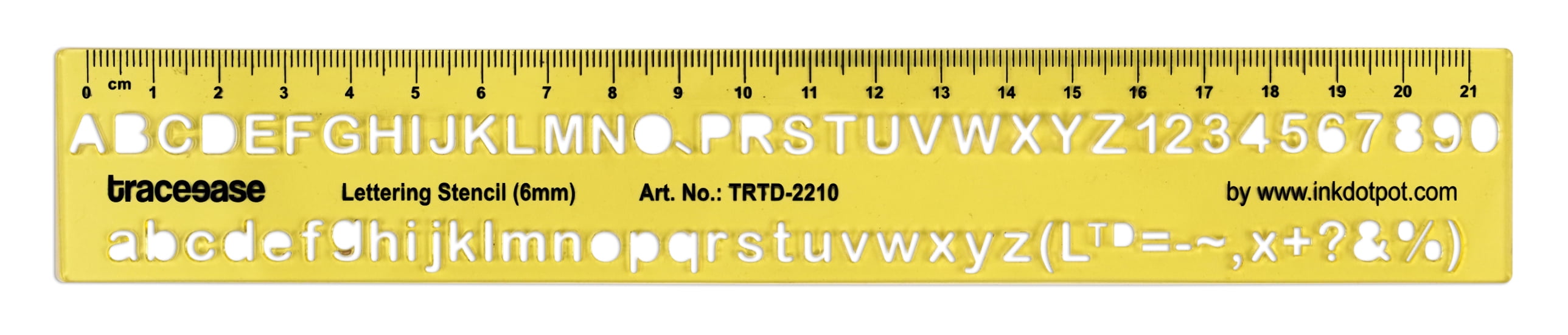 Traceease Upper Case,Lower Case Numbers Lettering Template Drafting ...