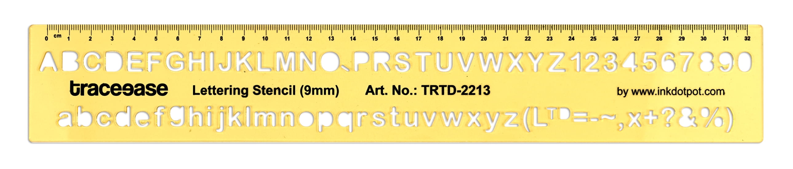 Traceease Upper Case,Lower Case Numbers Small Lettering Template ...