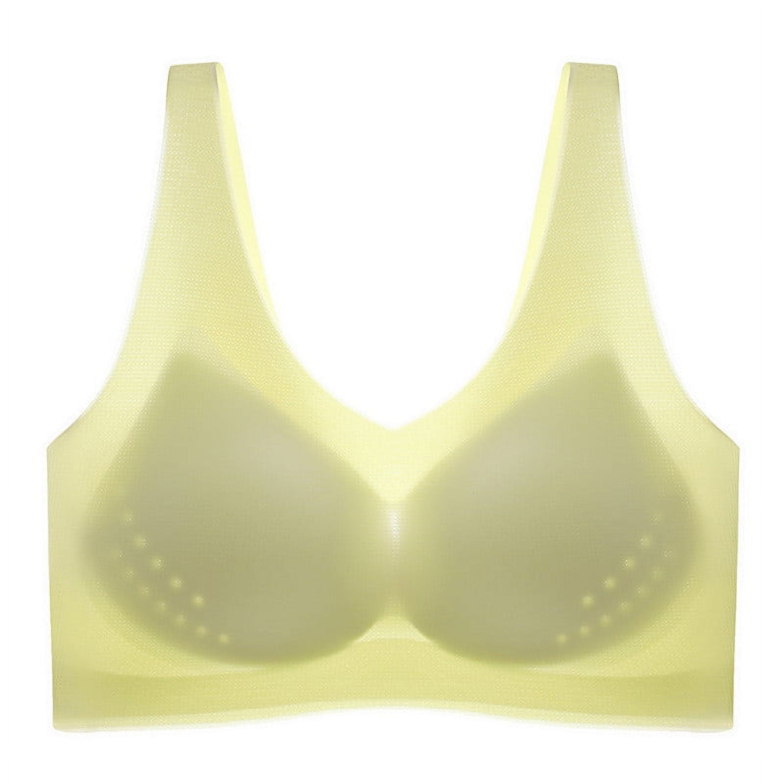Traceless Back Bra With Ultra-thin Ice Silk And No Steel Ring Gathered ...