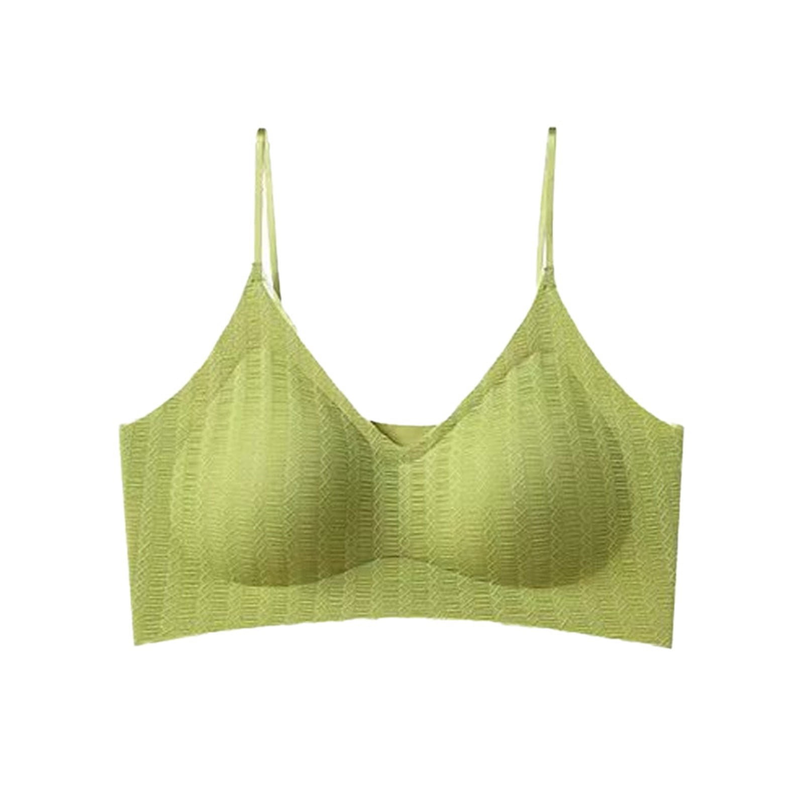 Traceless Jacquard Massage Cup Bra for Women Comfortable Chest Gathered ...