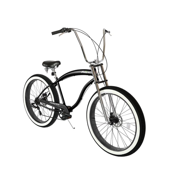 Tracer Avalon GT7 26" Hi-Ten Steel Beach Cruiser Bicycle, 7-Speed, Hi ...