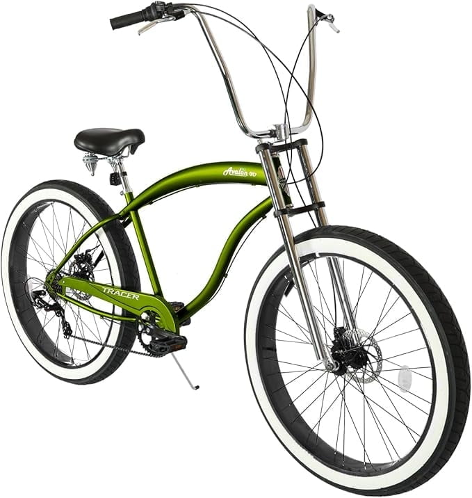 Tracer 26" Avalon GT7 Beach Cruiser Bikes, 7-Speed Disc Brake, Matte ...