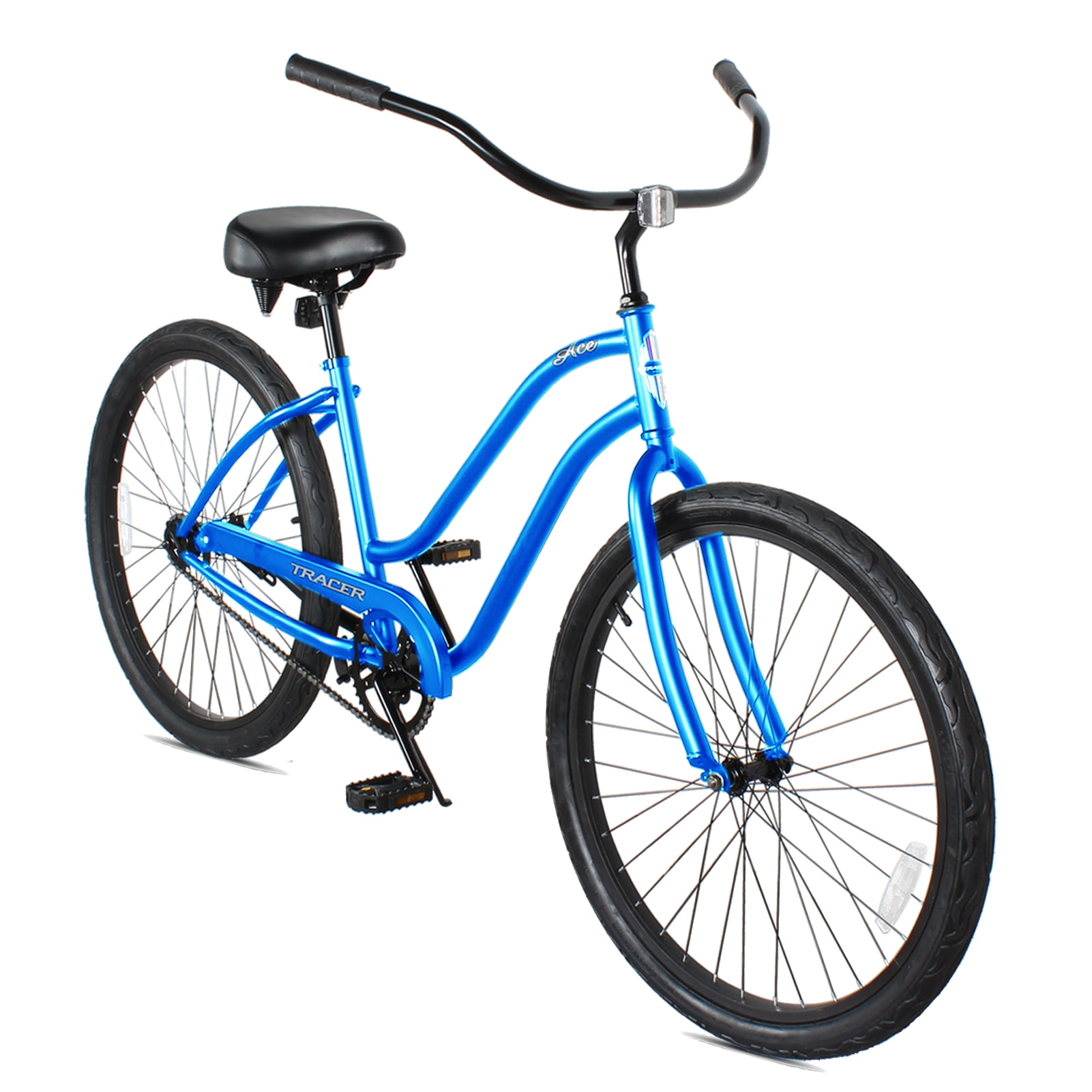 Tracer 26" Beach Cruiser Bike for Adults - Single Speed with Coaster ...