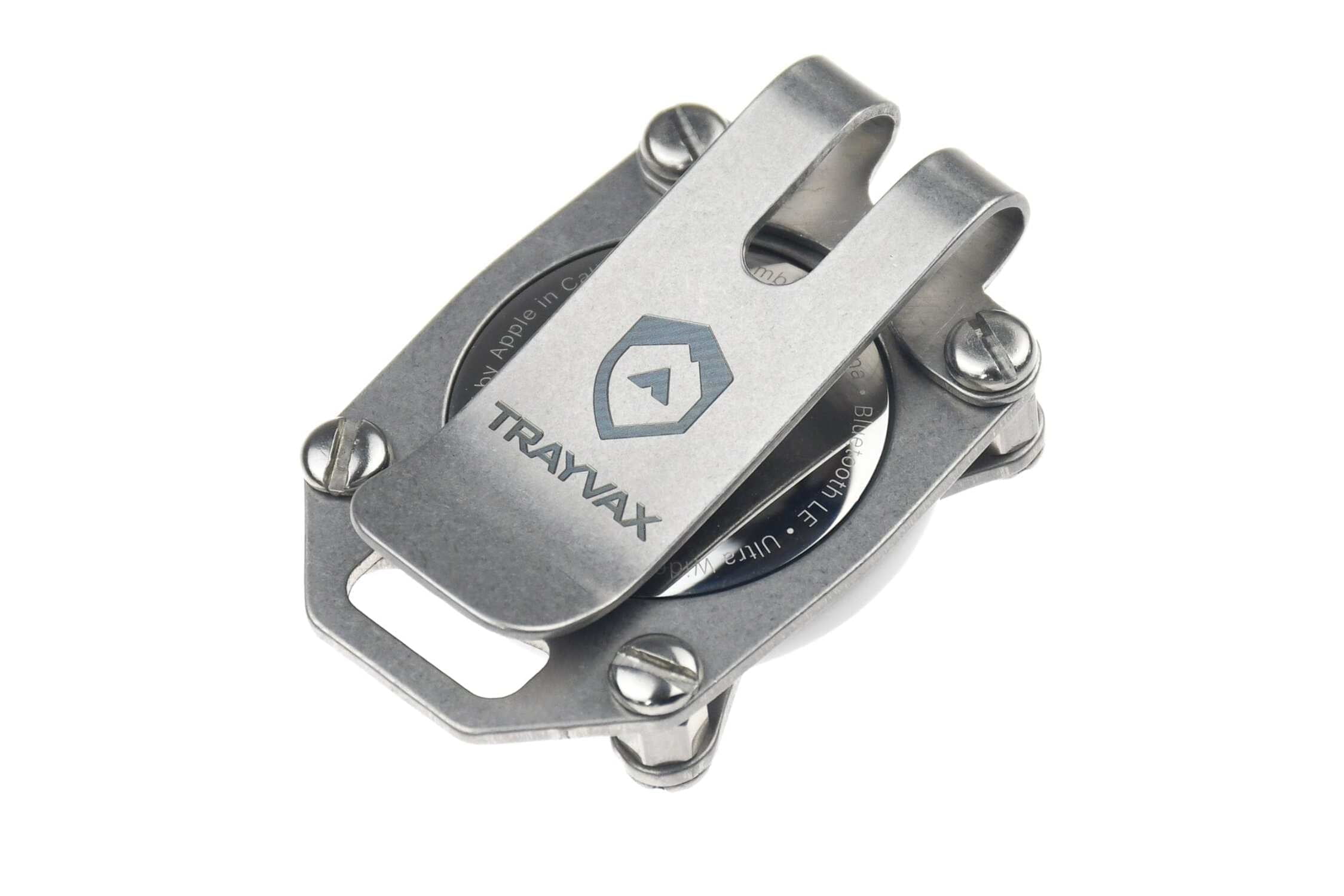 Trayvax Tracer Apple Airtag Keychain, Stainless Steel Air Tag Holder ...