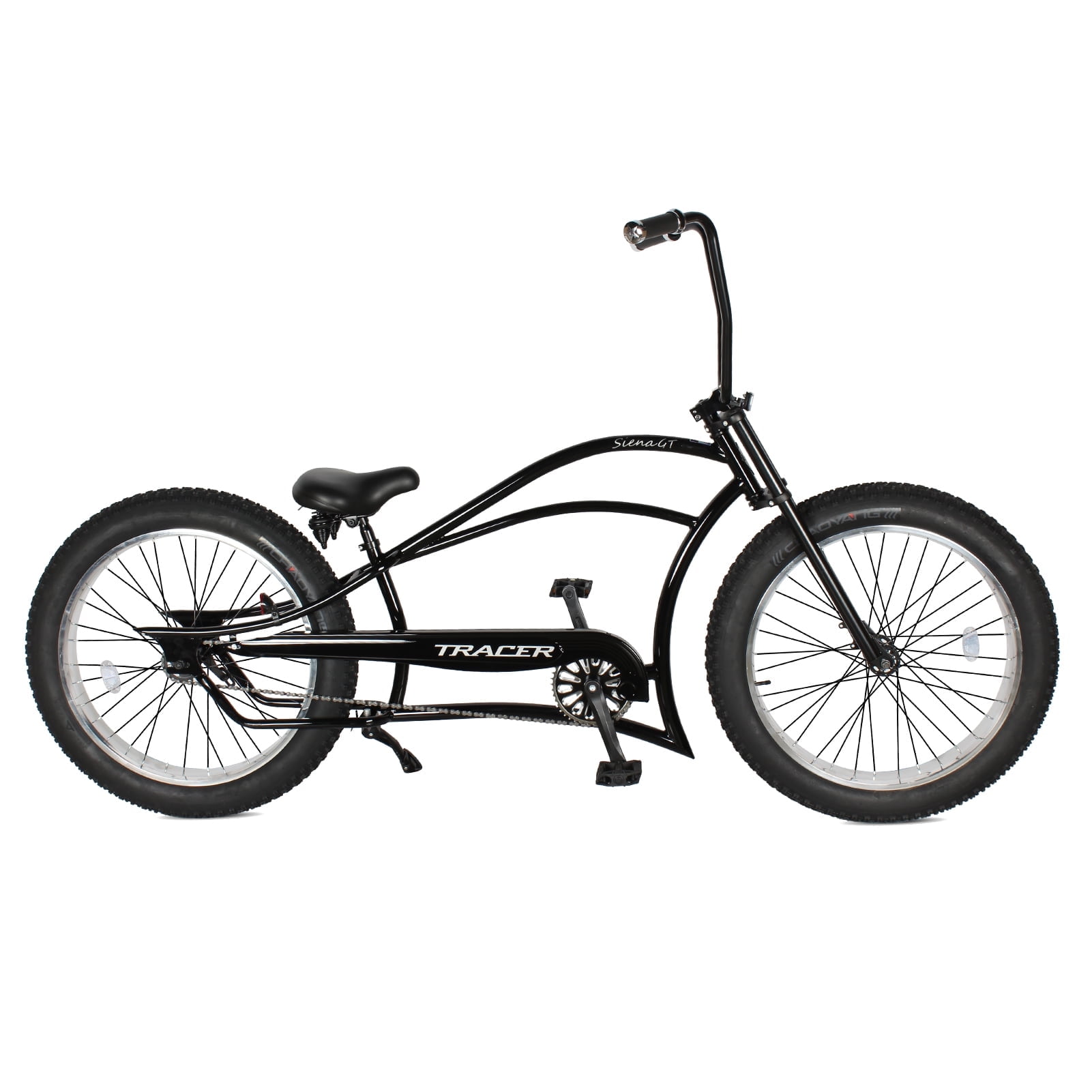 Tracer Siena GT 26'' Matte Black/ Polished Bicycle for Chopper Stretch ...