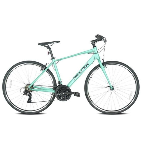 Tracer Braver 700C 21 Speed Hybrid Aluminum Road Bike - Medium-Matte Grey - Walmart.com