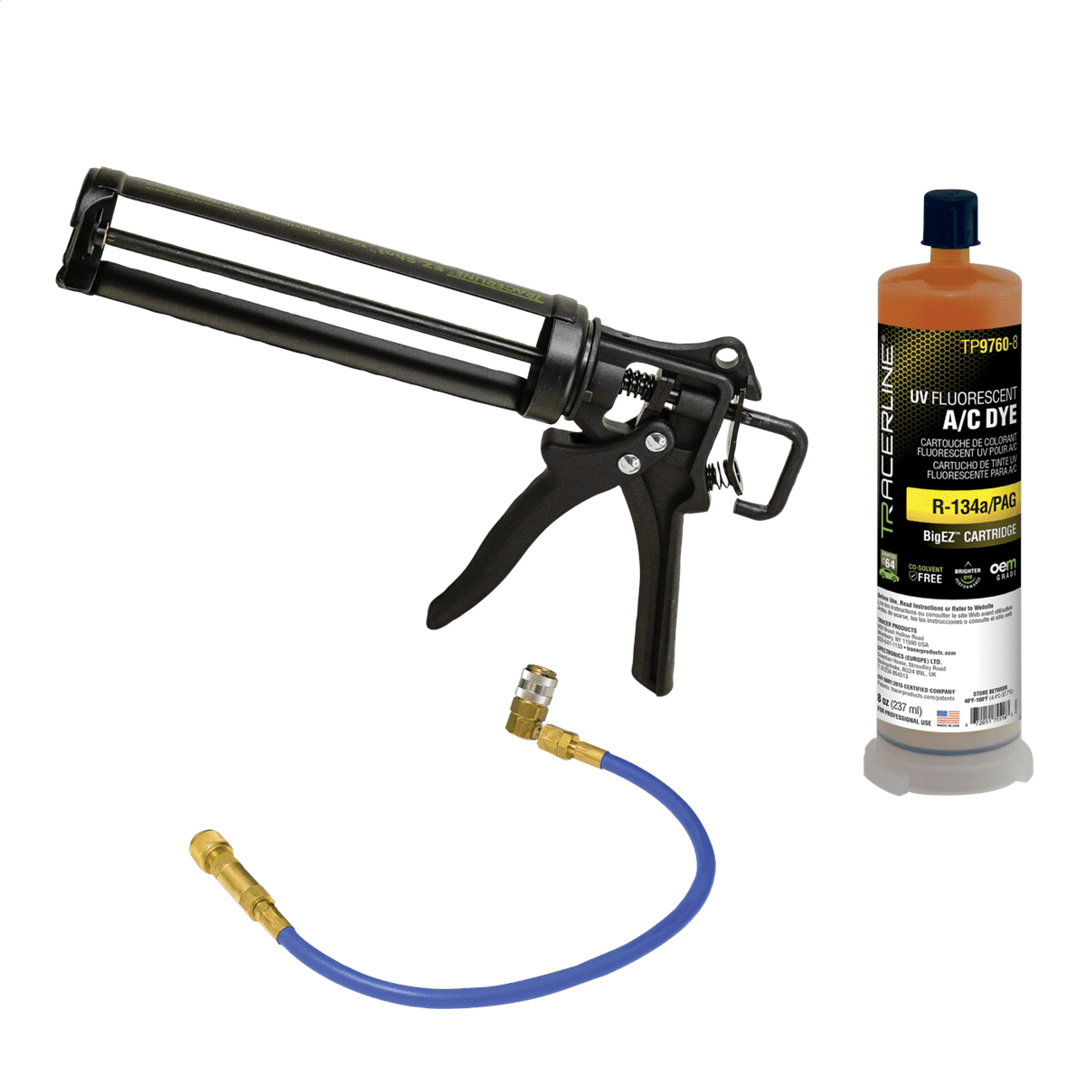 Tracer Products EZ-Shot R-134a/PAG A/C dye injection kit with TP9 ...