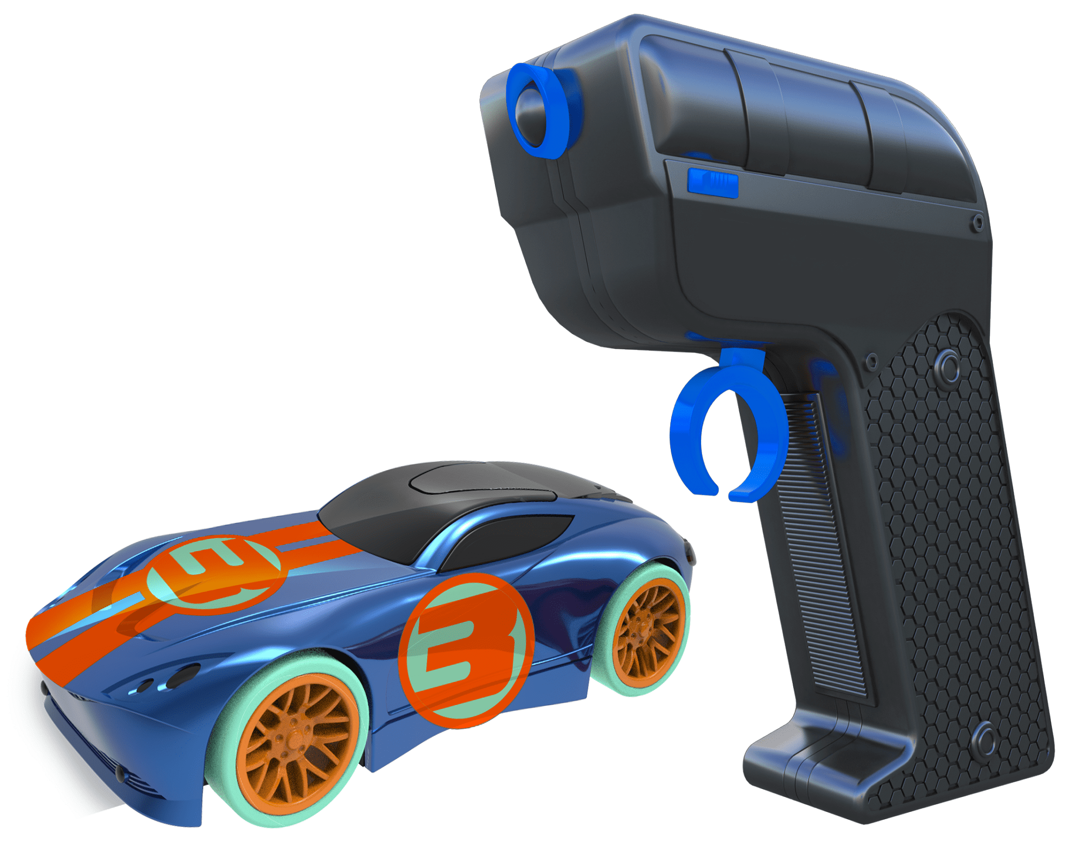 Tracer Racers 2.4 GHz R/C High Speed Radio Control 1:64 Scale Race Add ...