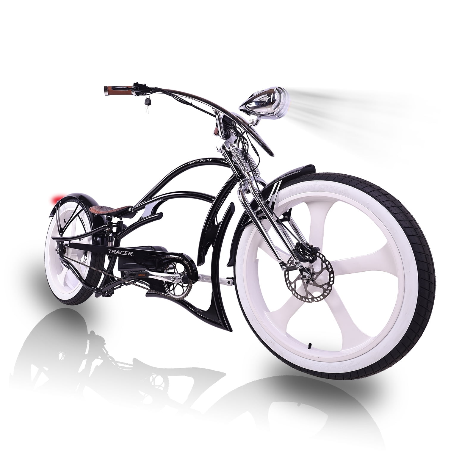 Tracer Raptor Pro DS 26" Electric Bike, 800W Rear Motor, 30mph, Up to ...