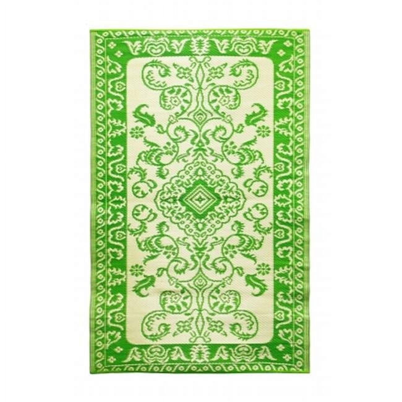 Tracery 4 x 6 Floor Mat Lime - Walmart.com