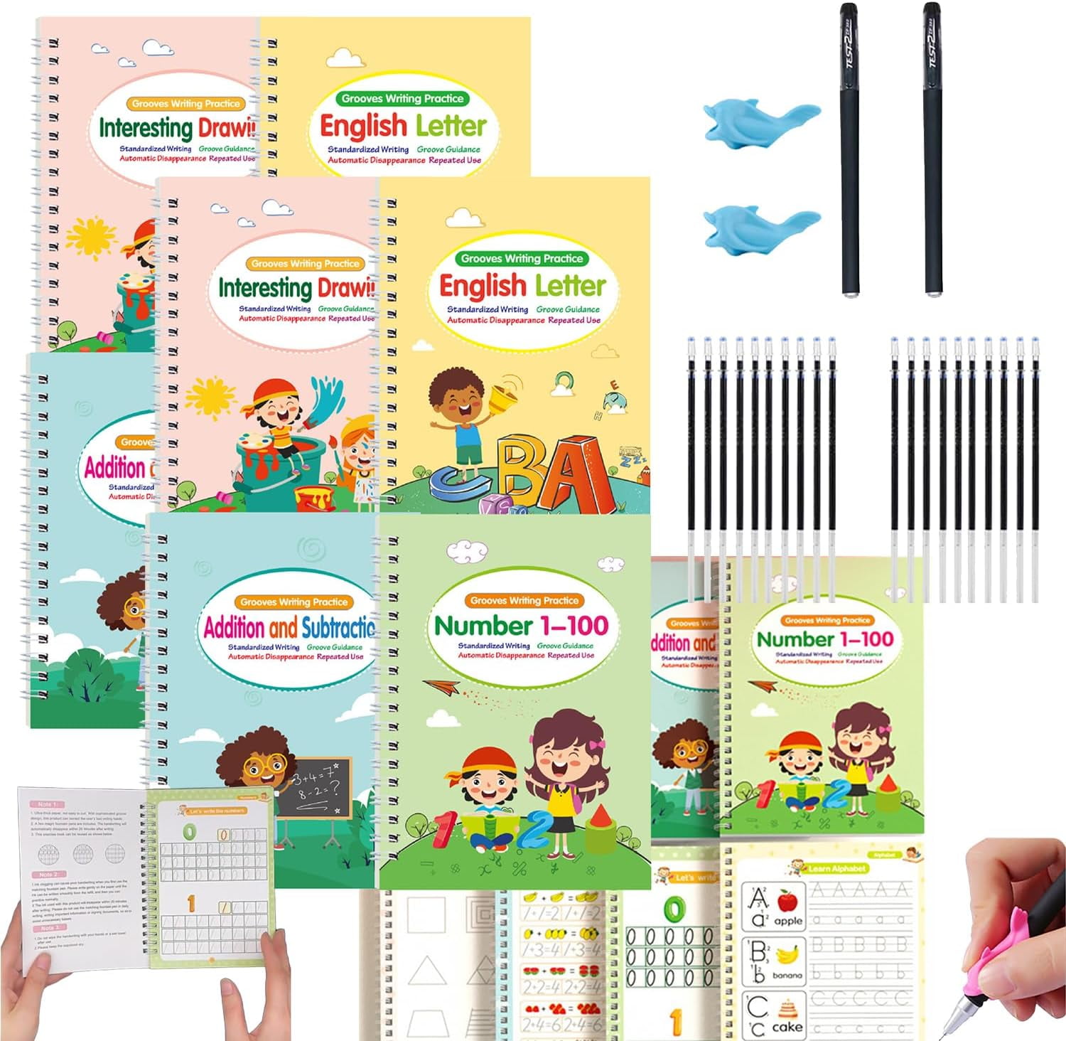 Tracetrek Workbook Full Set, Your Little Explorer Magic Grooved Books ...