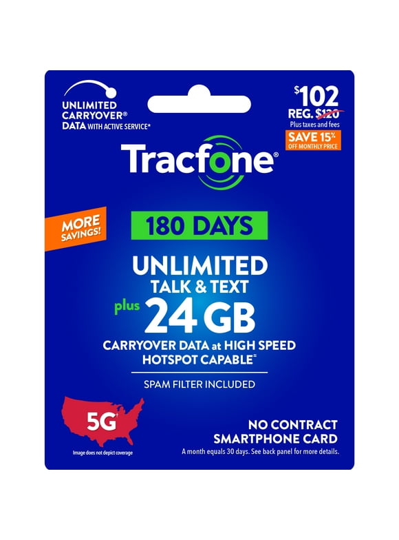 Tracfone Prepaid Plans in Phone & Data Plans - Walmart.com