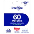 Tracfone $19.99 Basic Phone 60 minutes 90-Day Prepaid Plan Direct Top ...