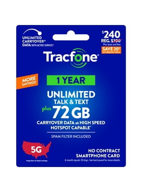 Tracfone Prepaid Plans in TracFone Wireless - Walmart.com