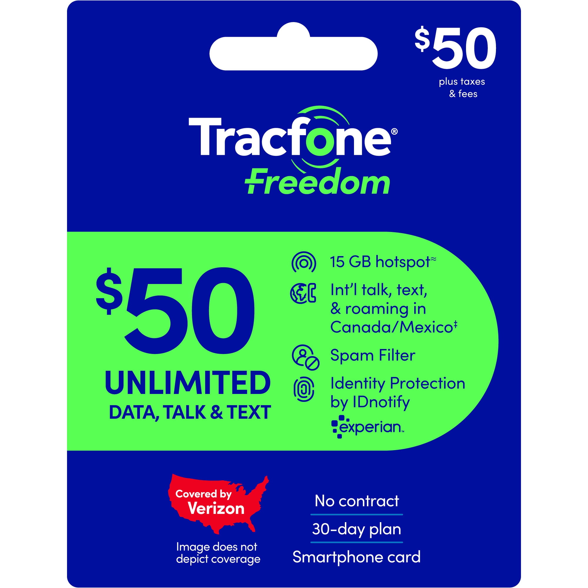 Tracfone $50 Freedom Smartphone Unlimited Talk, Text & Data 30-Day ...