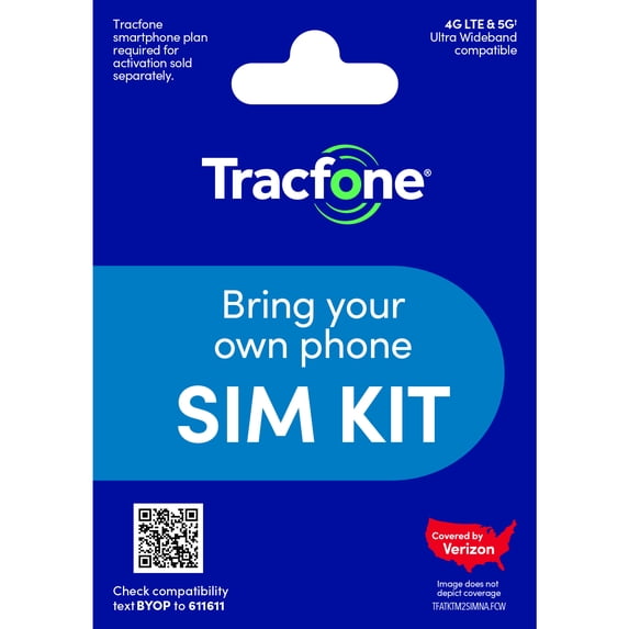 Tracfone Bring Your Own Phone SIM Kit, 3-in-1 Nano Micro Standard SIM ...