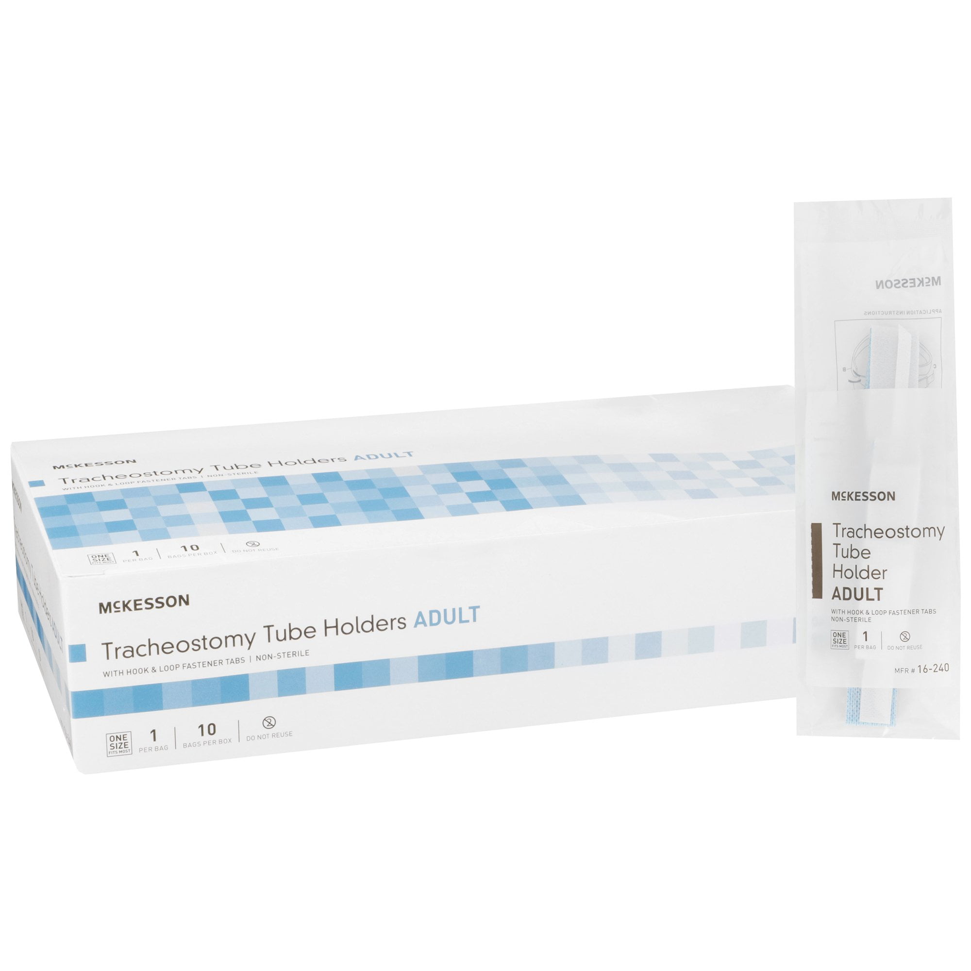 Tracheostomy Tube Holder McKesson One Size Fits Most Adult, 10/box | 16 ...