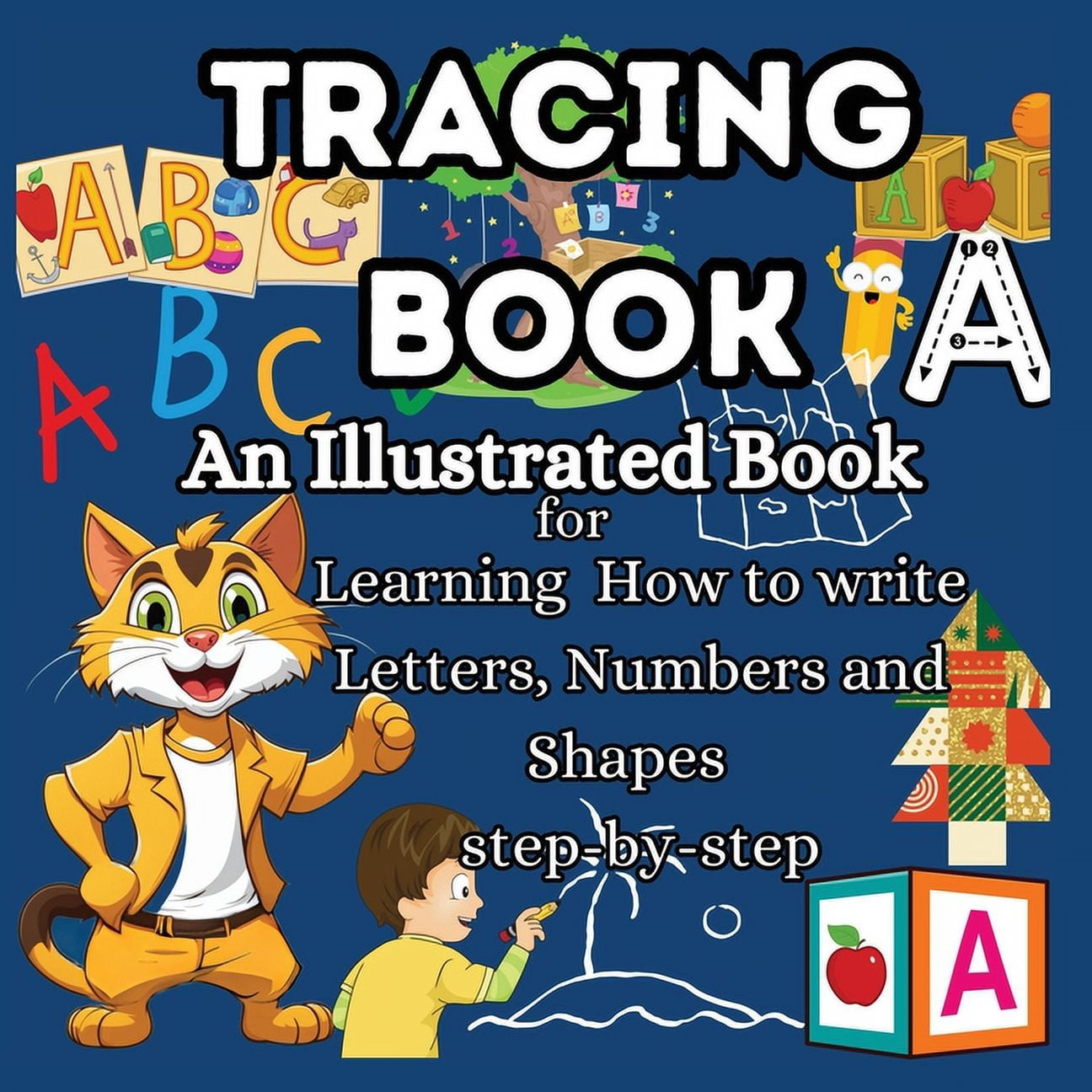Tracing Book: An Illustrated Book for Learning Tracing letters for kids ...