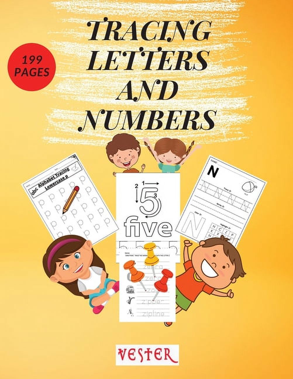 Tracing Letters and Numbers: 199 Fun Practice Pages Learn the Alphabet ...
