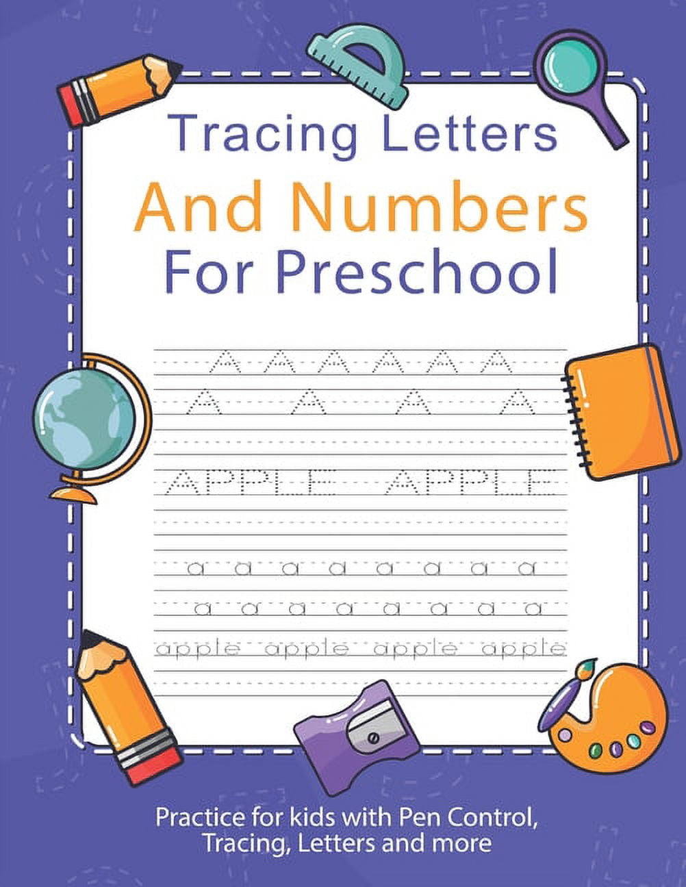Tracing Letters And Numbers For Preschool: Handwriting activity ...