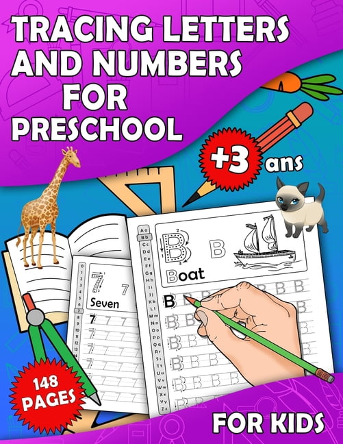 Tracing Letters And Numbers For Preschool: Learn To Write Letters And ...