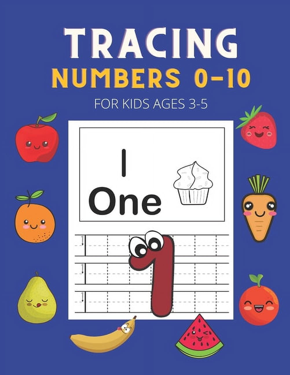 Tracing Numbers 0-10 for Kids Ages 3-5: Trace and Practice Number ...