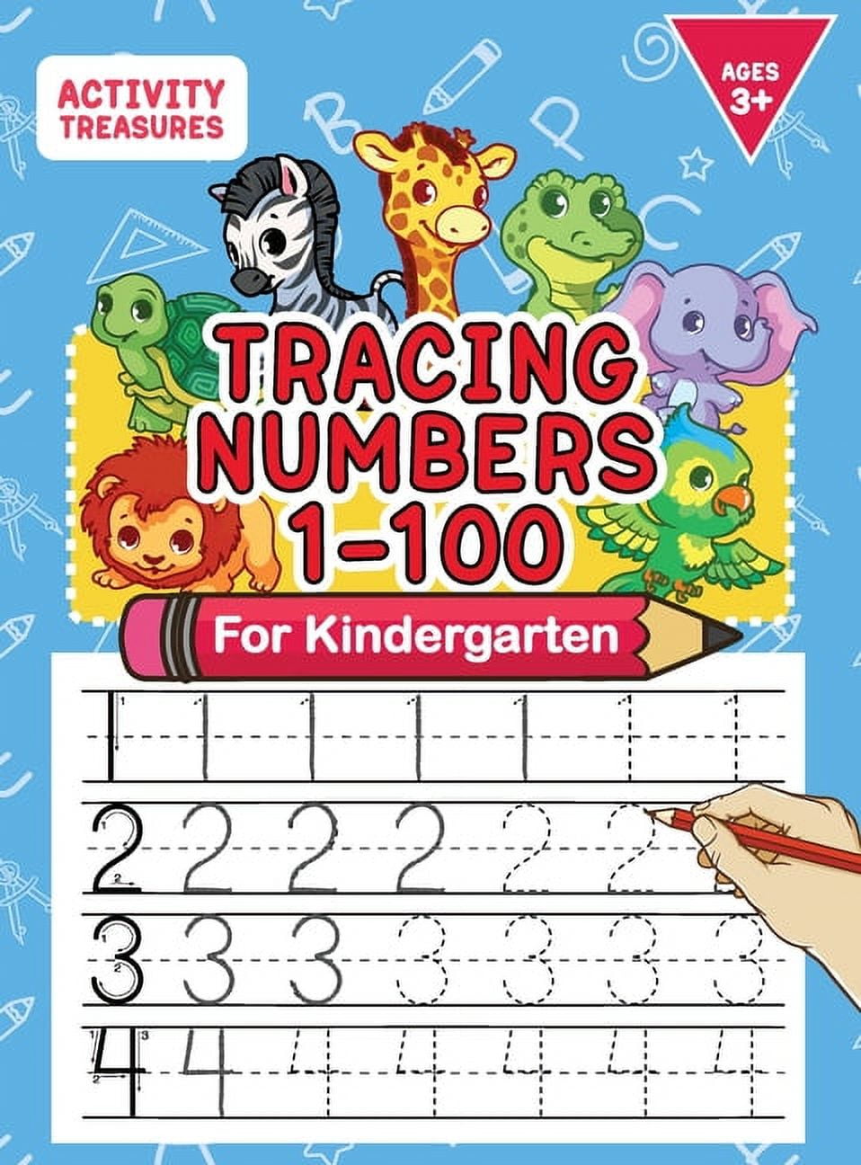 Tracing Numbers 1-100 For Kindergarten: Number Practice Workbook To ...