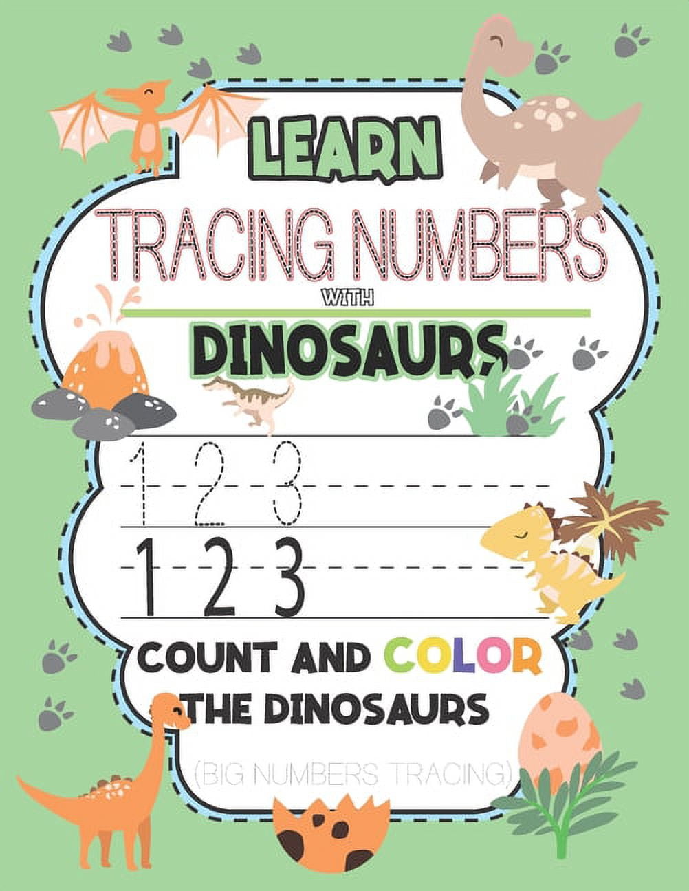 Tracing Numbers for Kids: Learn & Tracing Numbers with Dinosaurs Count ...