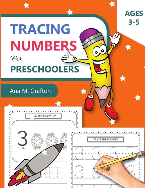 Tracing Numbers for Preschoolers Ages 3-5 : Number Tracing Practice ...