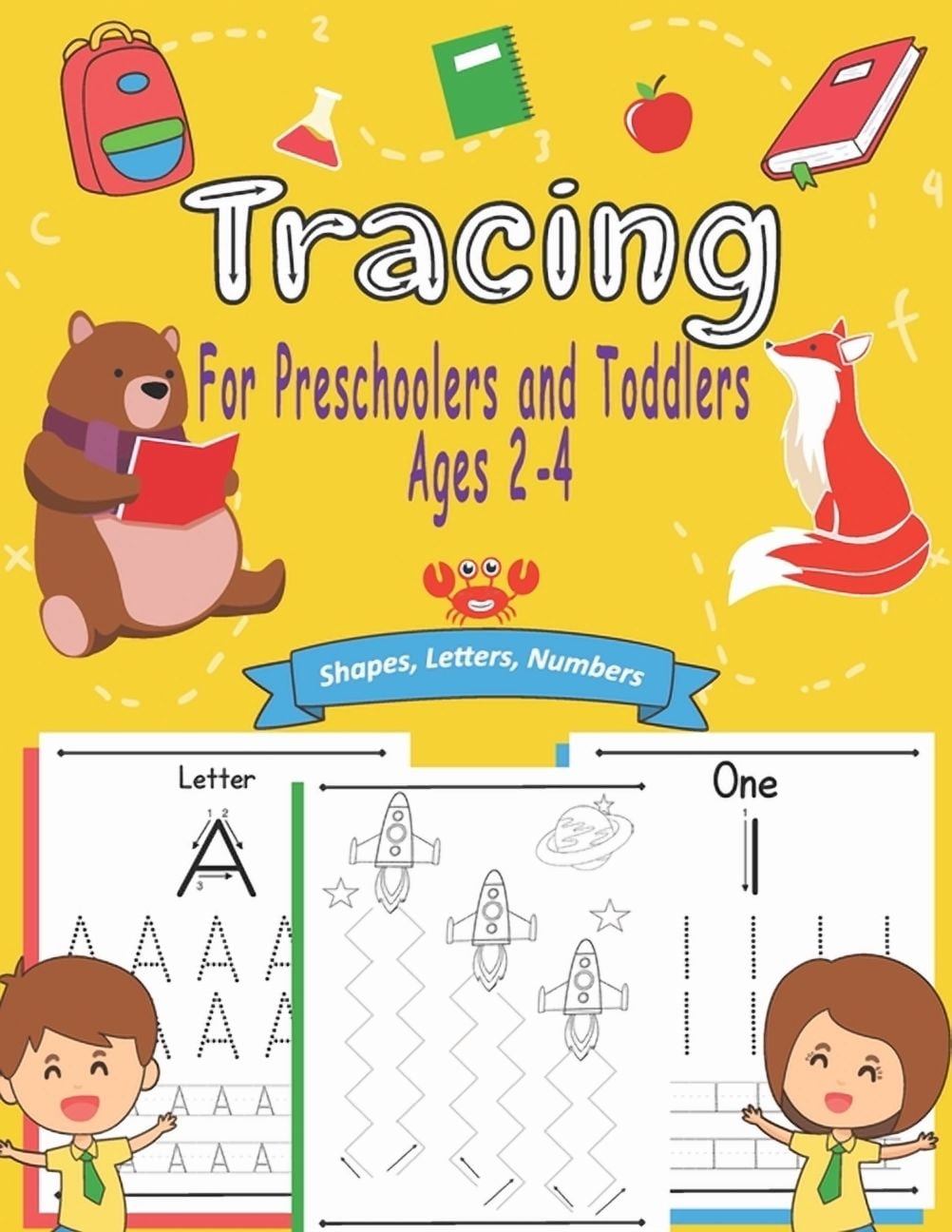 Tracing for Preschoolers and Toddlers Ages 2-4: 3 Books in 1 - Beginner ...