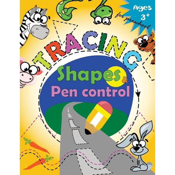 Kindergarten Tracing Workbook Tracing shapes & Pen control for ...