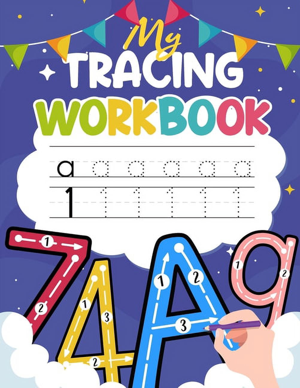 My Tracing Workbook: Trace Lines, Shapes, Letters and Numbers ...