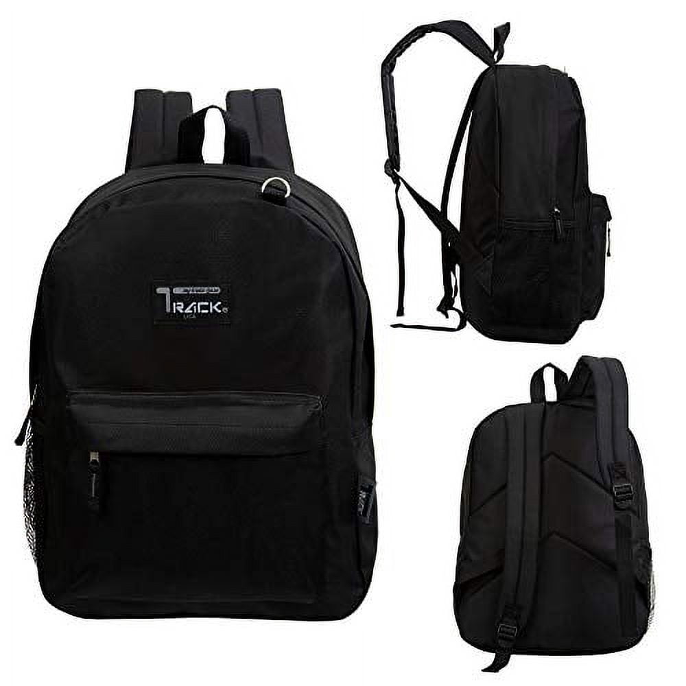 Track 17 Inch Classic Black Backpacks Bulk Case of 24 Wholesale ...