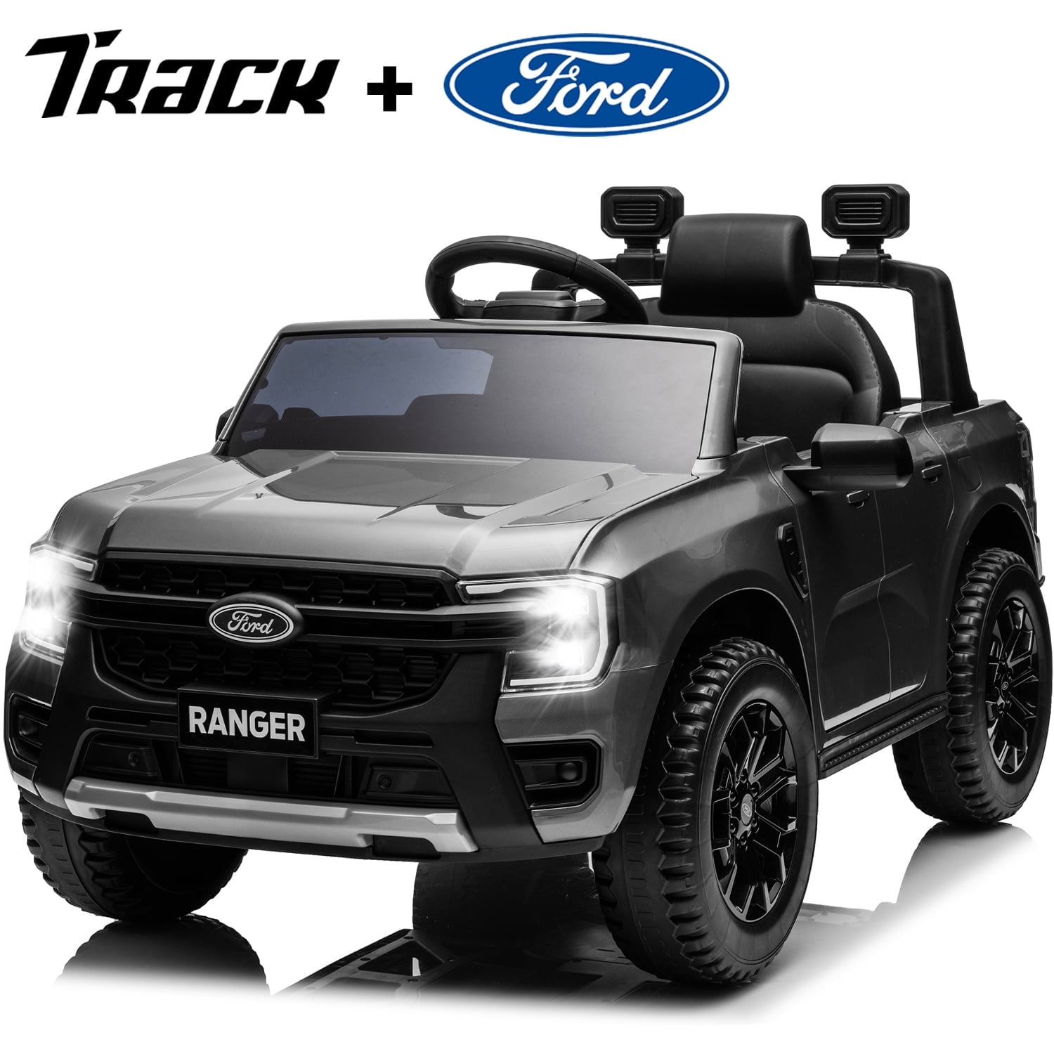 Track 7 12 V Licensed Ford Ranger Powered Ride-On Toy with Remote ...
