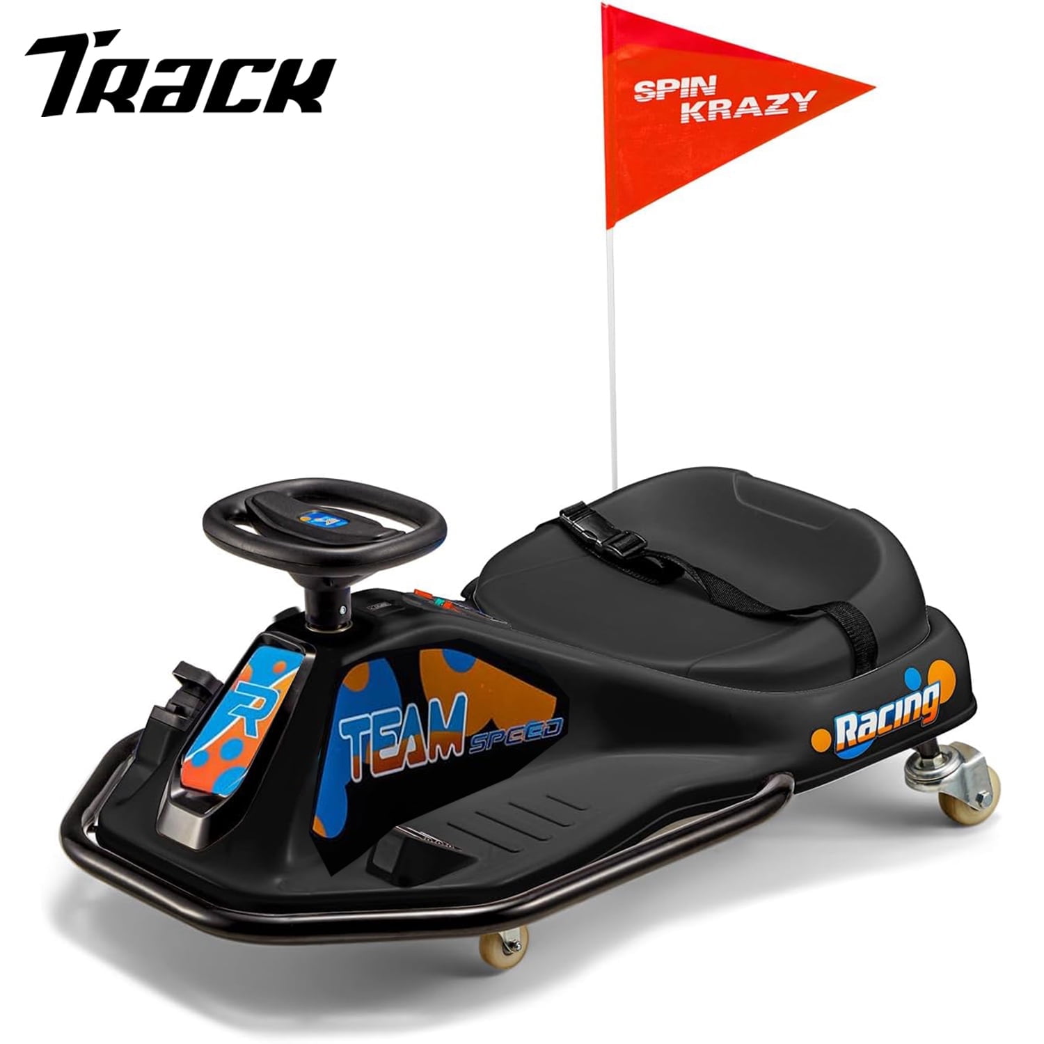 Track 7 24V Electric Drifting Go Kart for Kids, Kids Electric Go Kart w ...