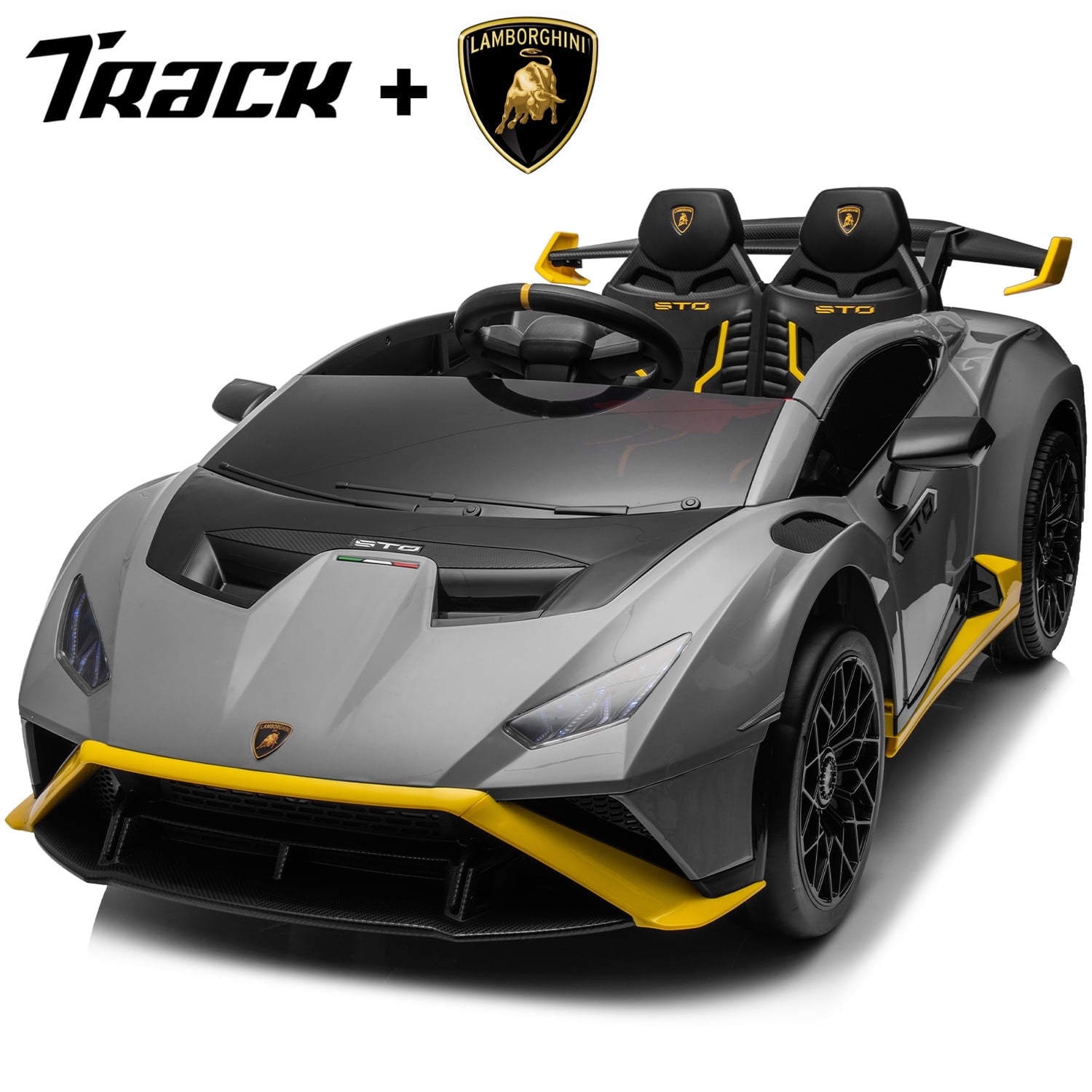 Track 7 24V Lamborghini STO Electric Kids Ride, 2-Seater, Remote ...