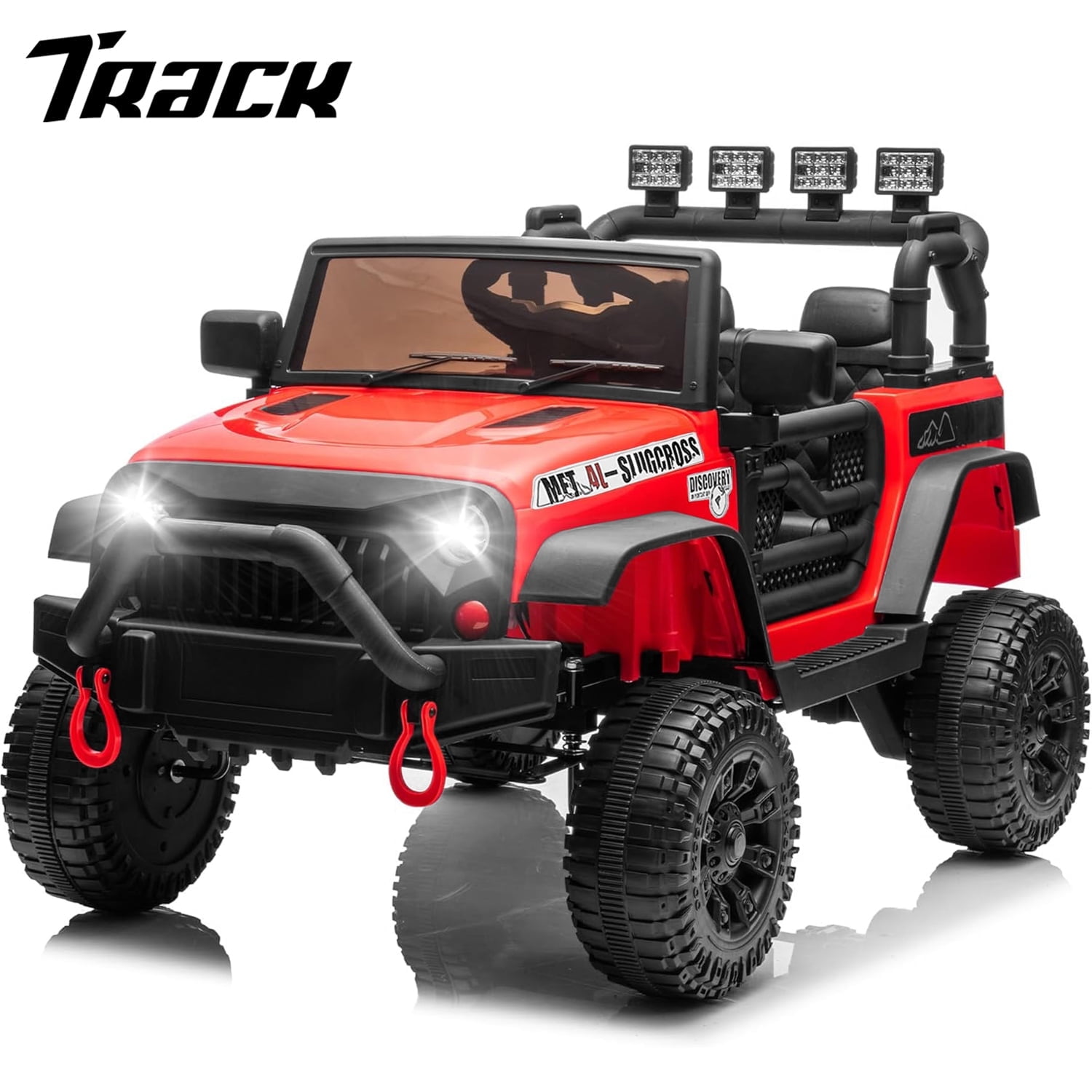 Track 7 24V Ride on Car Truck, Battery Powered Ride on Car with Remote ...